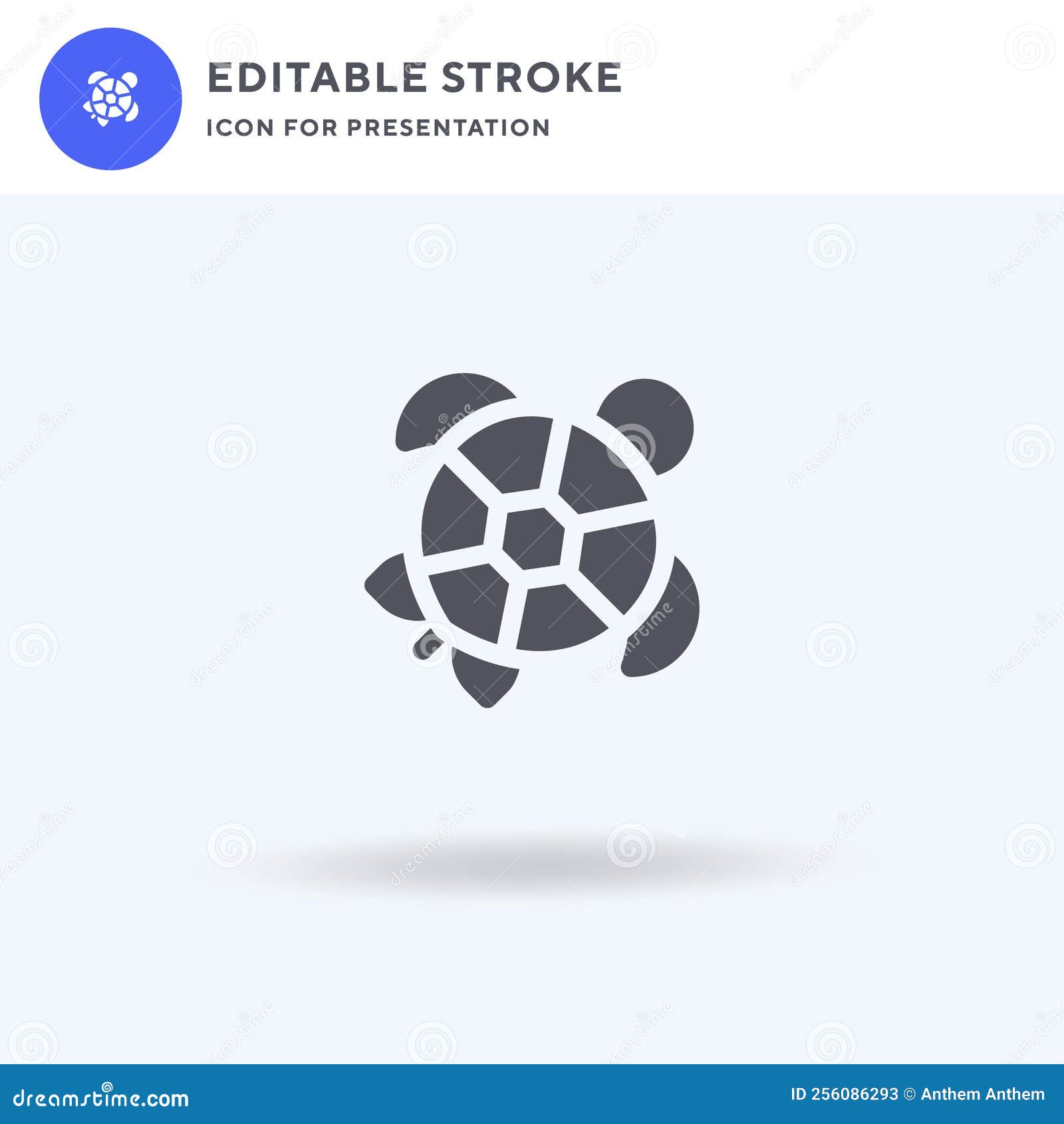 Turtle Icon Vector, Filled Flat Sign, Solid Pictogram Isolated on White ...