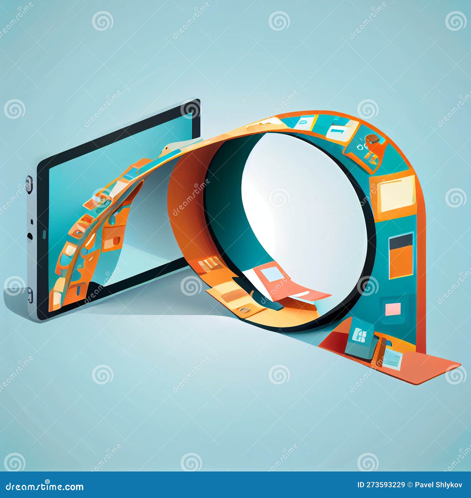 Modern Flex Screen Icon. Flat Illustration of Modern Flex Screen Icon ...