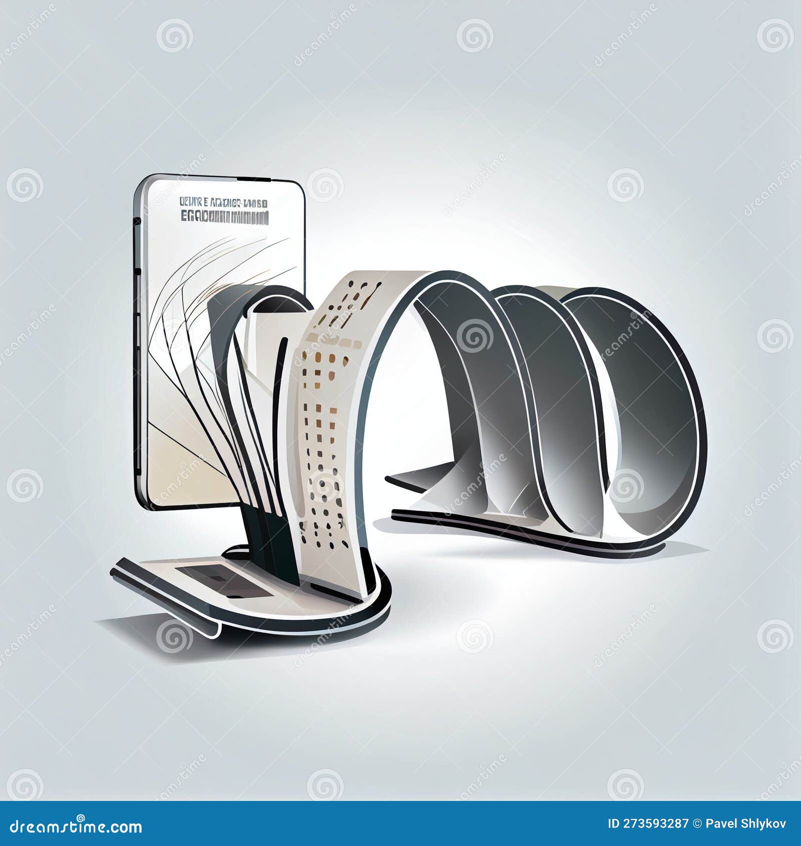 Modern Flex Screen Icon. Flat Illustration of Modern Flex Screen Icon ...