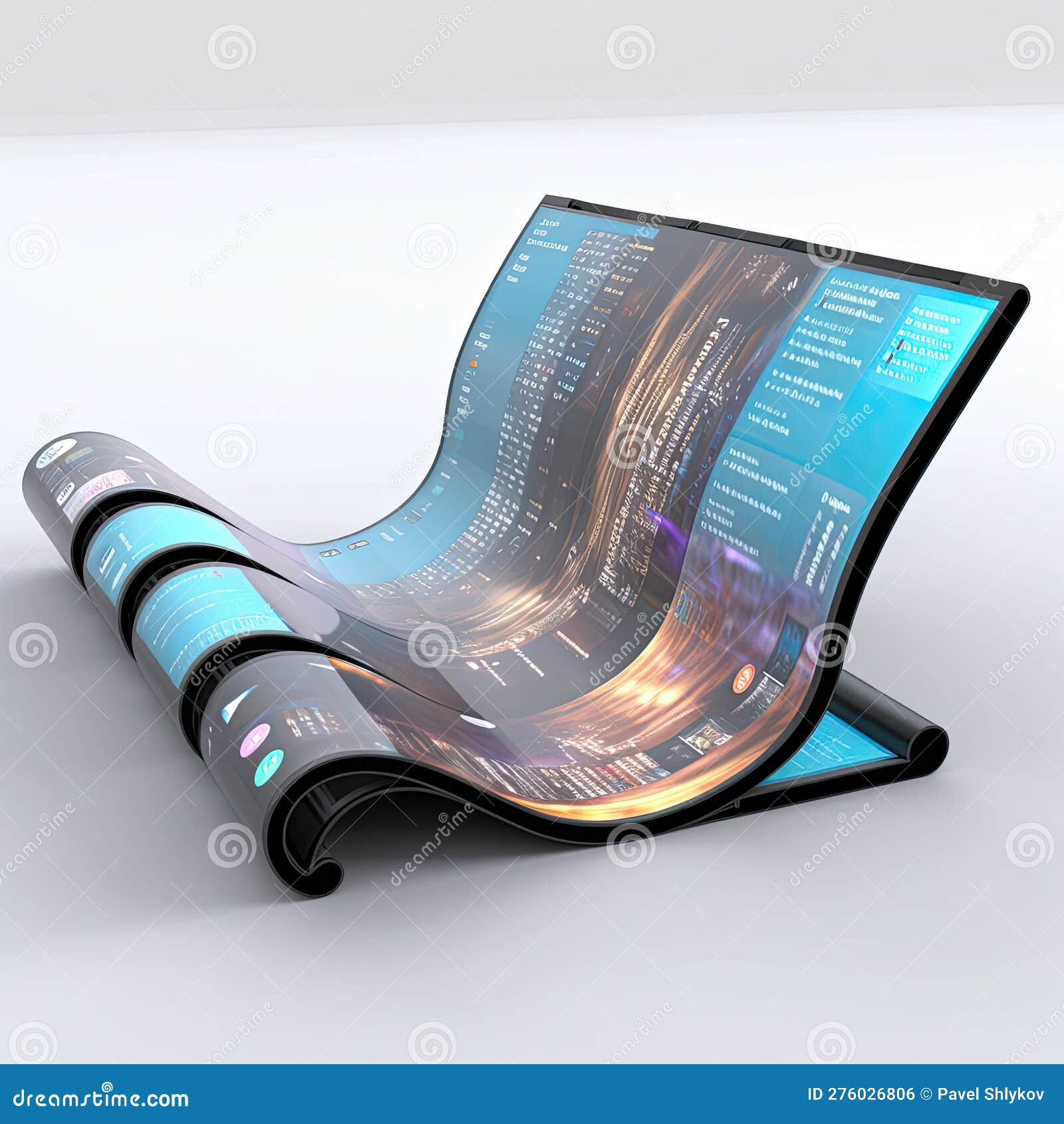 Modern Flex Screen Icon. Flat Illustration of Modern Flex Screen Icon ...