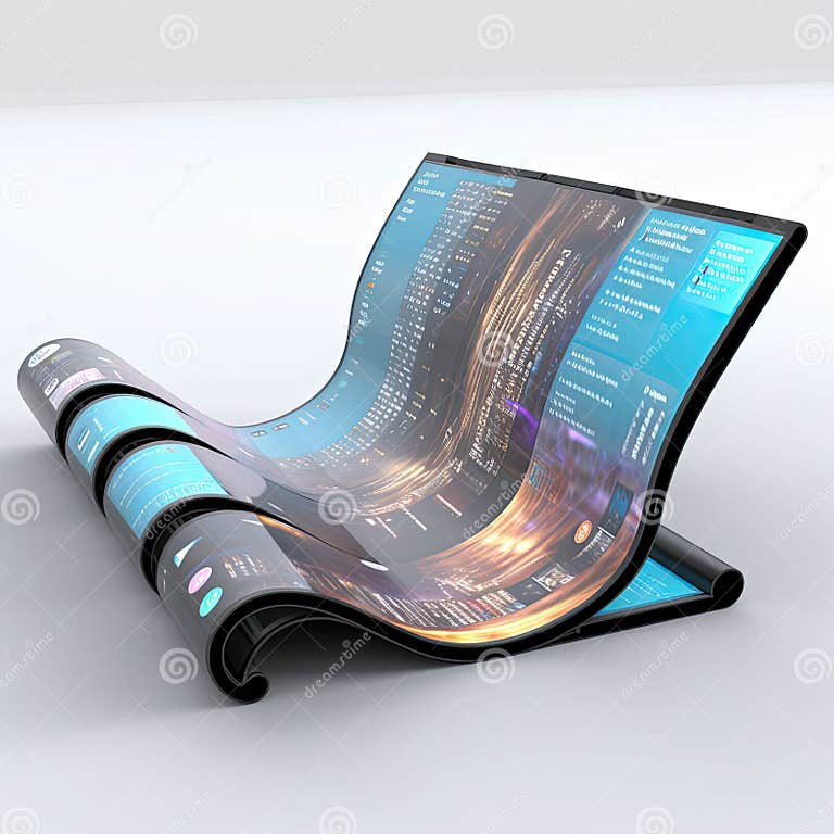 Modern Flex Screen Icon. Flat Illustration of Modern Flex Screen Icon ...