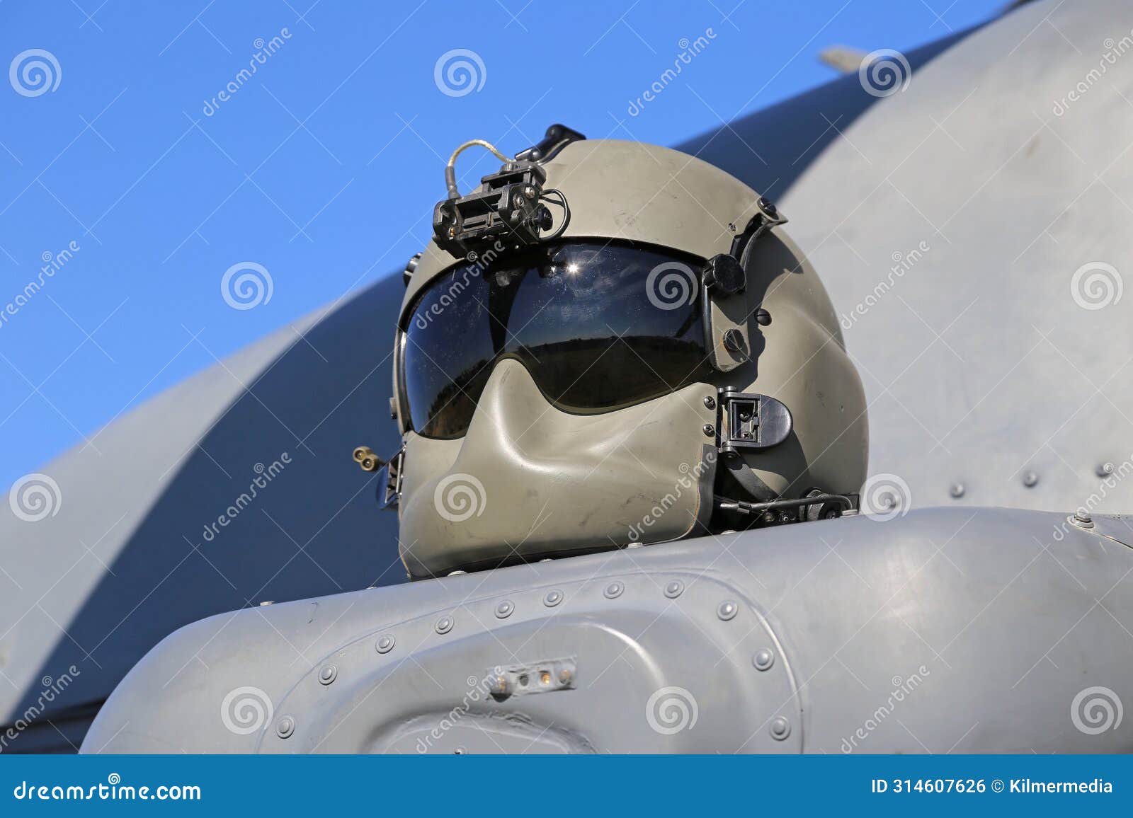 Flight Helmet With Oxygen Mask. Stock Photo | CartoonDealer.com #28691142