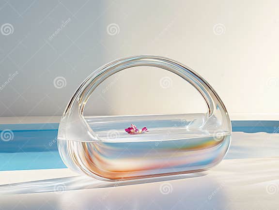 Modern Floating Bag Concept Design Stock Photo - Image of material ...