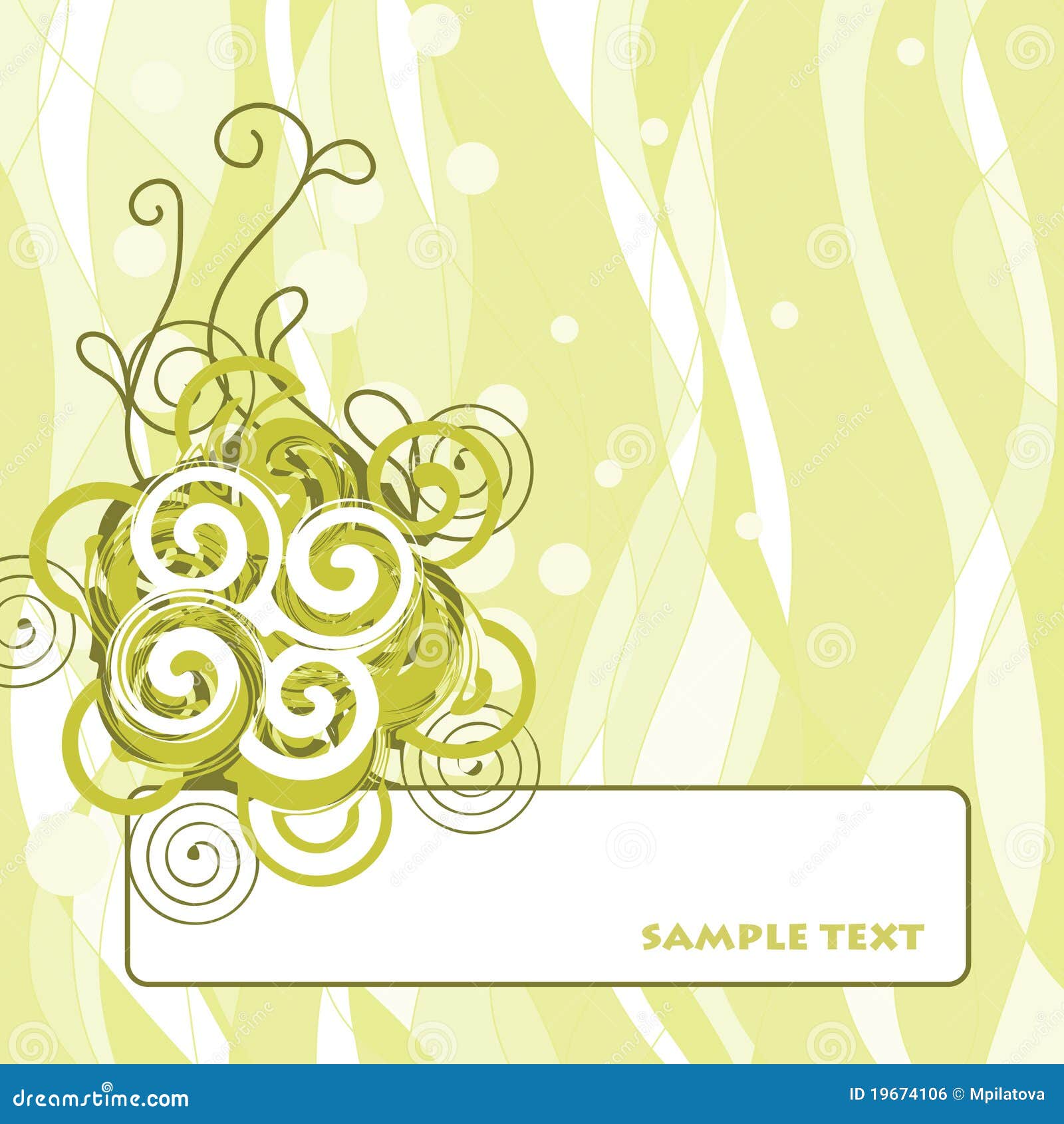 Modern floral background stock vector. Illustration of design - 19674106