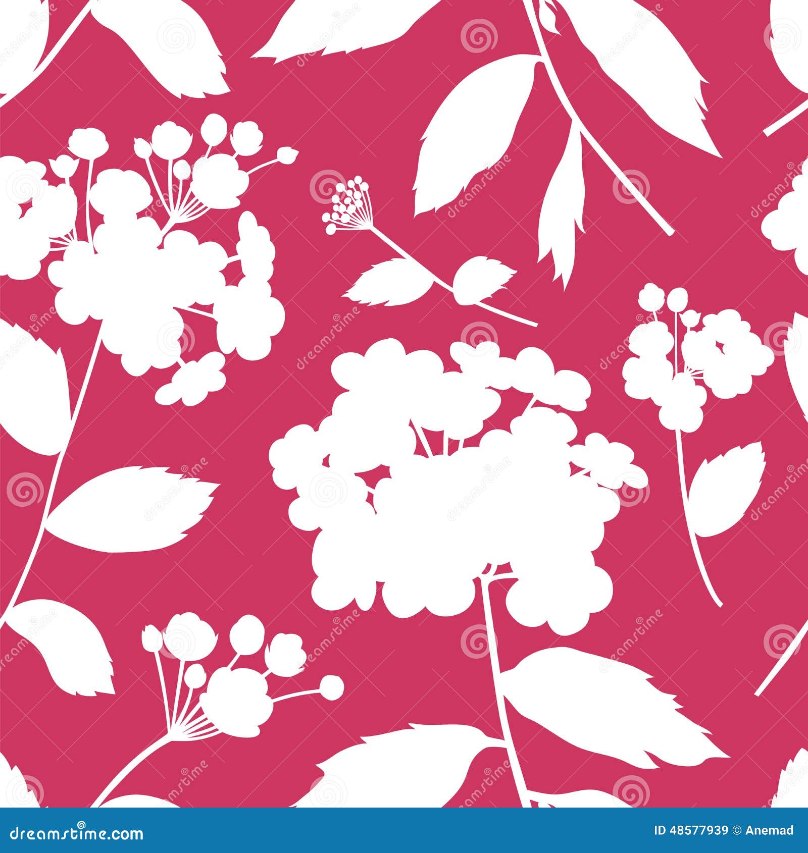 Modern Floral Blossom Seamless Pattern Stock Illustration ...
