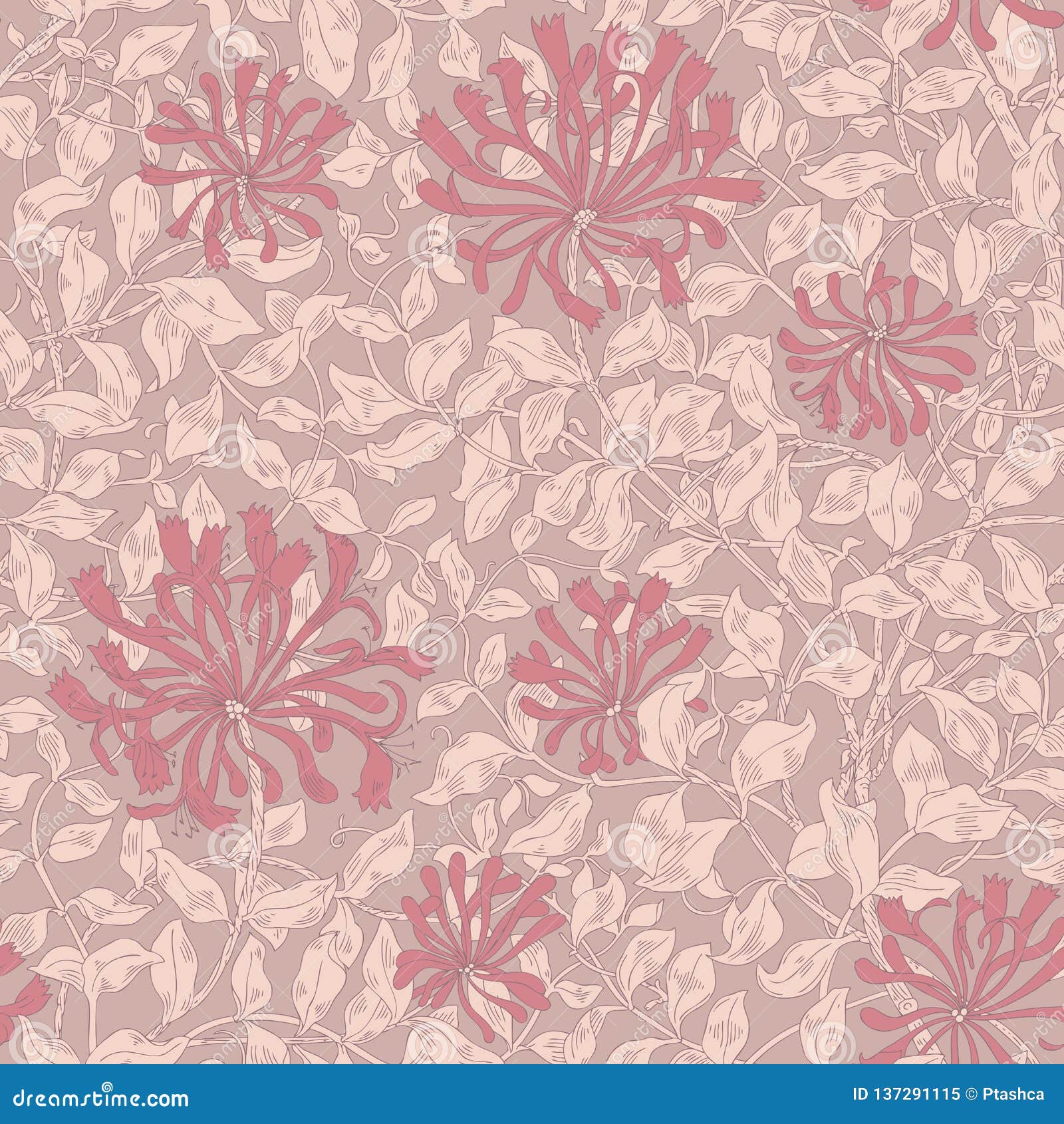 Modern Floral Seamless Pattern for Your Design. Stock Vector ...