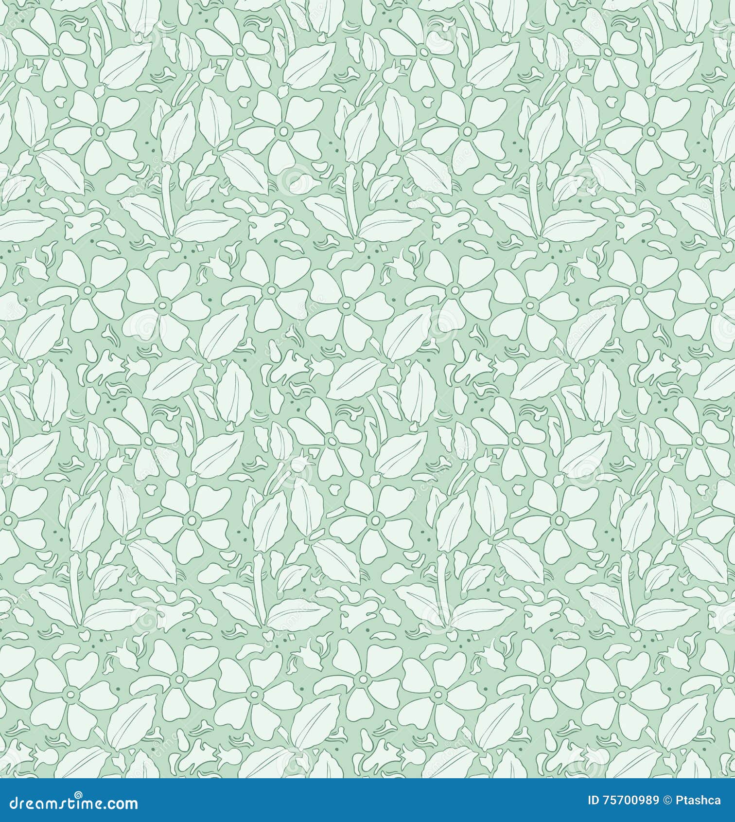 Modern Floral Seamless Pattern for Your Design. Vector. Background ...