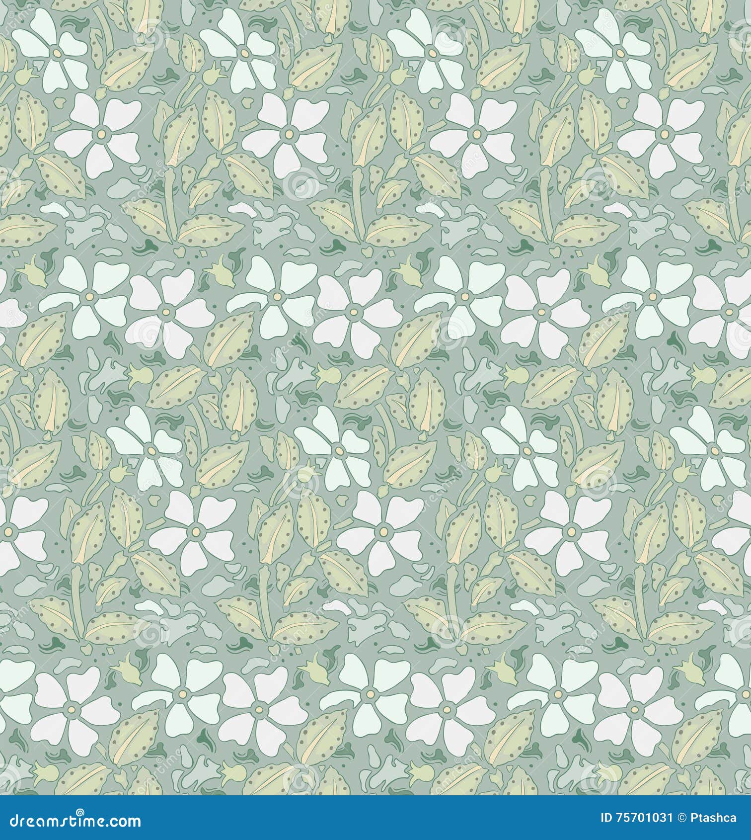 Modern Floral Seamless Pattern for Your Design. Vector. Background ...
