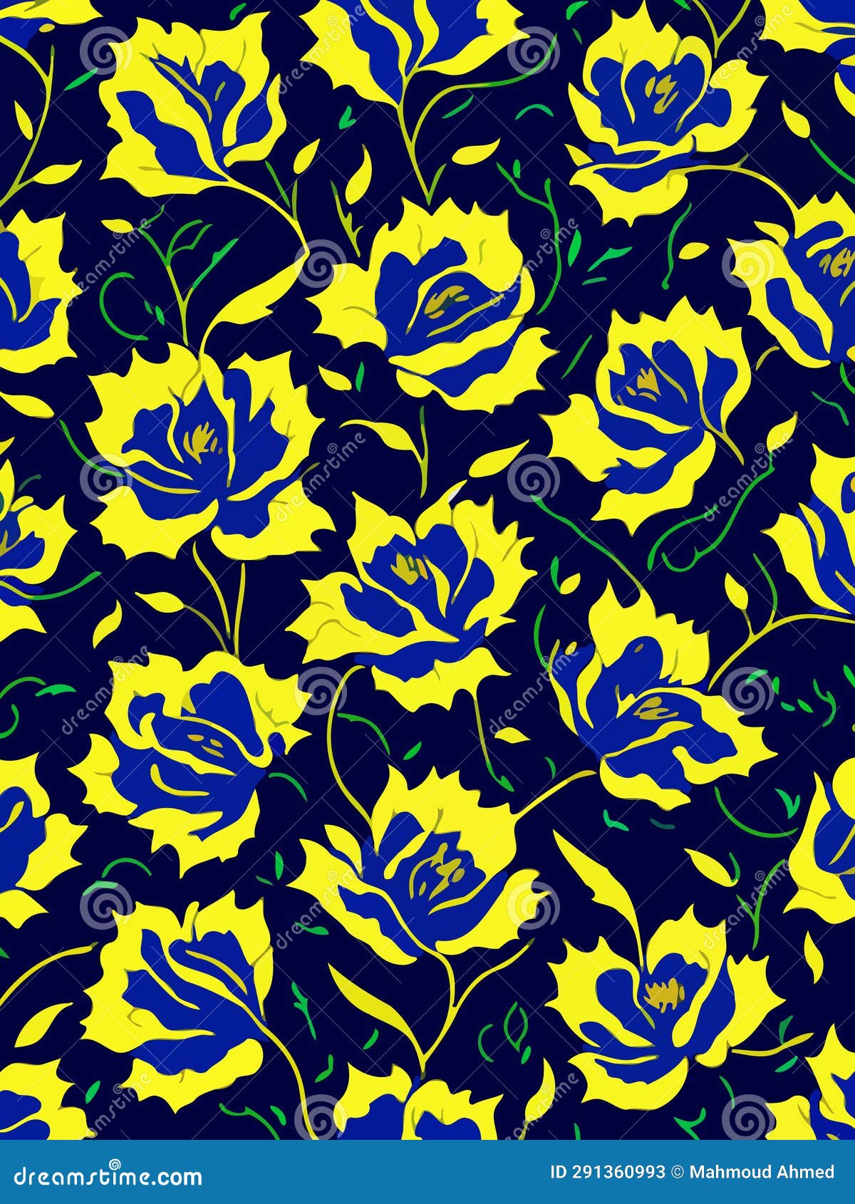 Modern Floral Vector Artwork Stock Vector - Illustration of leaf ...