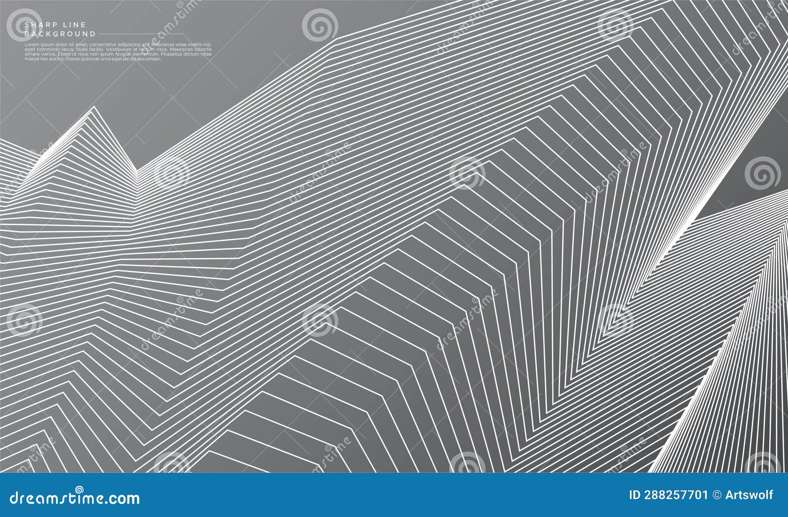 Modern Flow Line Sharp Abstract Background. Dynamic Technology Line ...