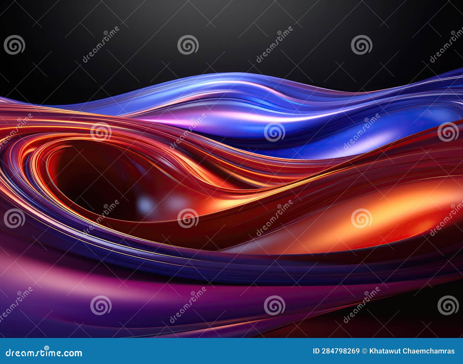 Modern Flow Shape: Abstract 3D Background with Vibrant Motion for ...