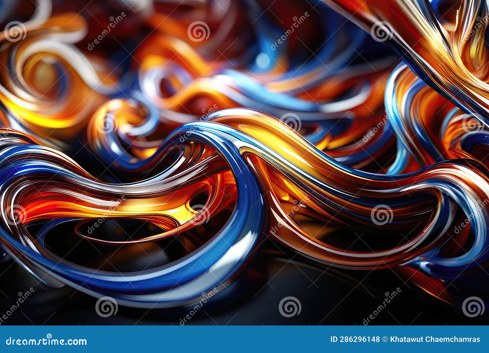 Modern Flow Shape: Abstract 3D Background with Vibrant Motion for ...