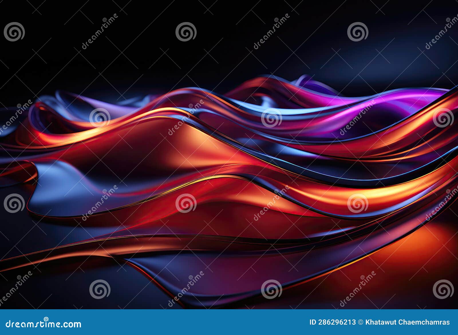 Modern Flow Shape: Abstract 3D Background with Vibrant Motion for ...