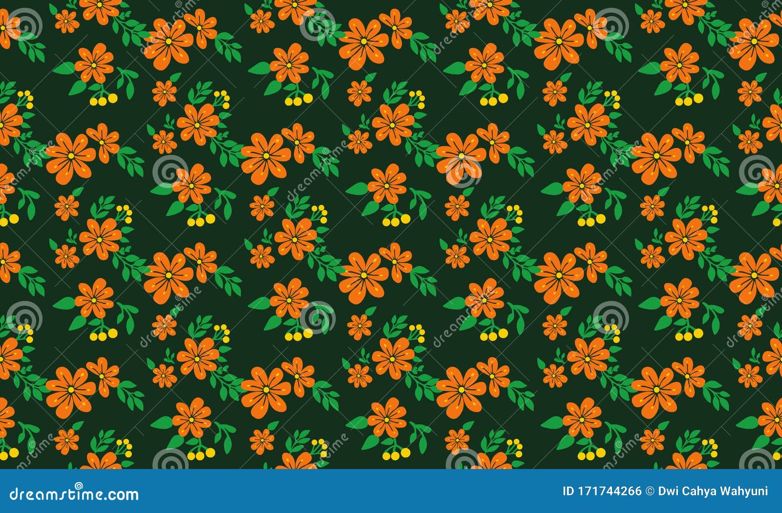Modern Flower Pattern Background for Spring, with Leaf and Floral ...