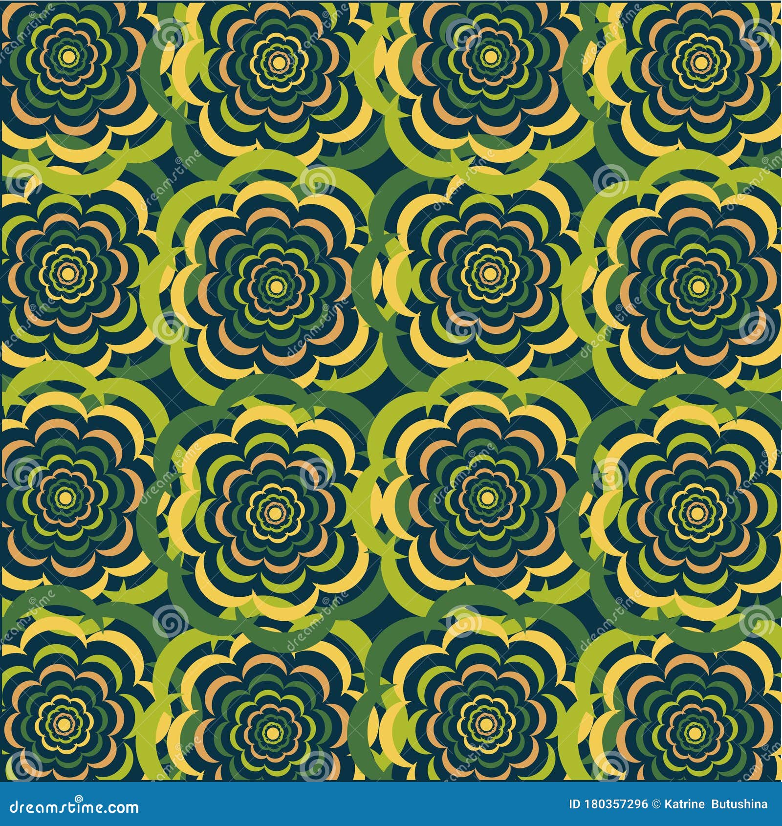 Modern Flower Pattern, Great Design for Any Purposes Stock Illustration ...