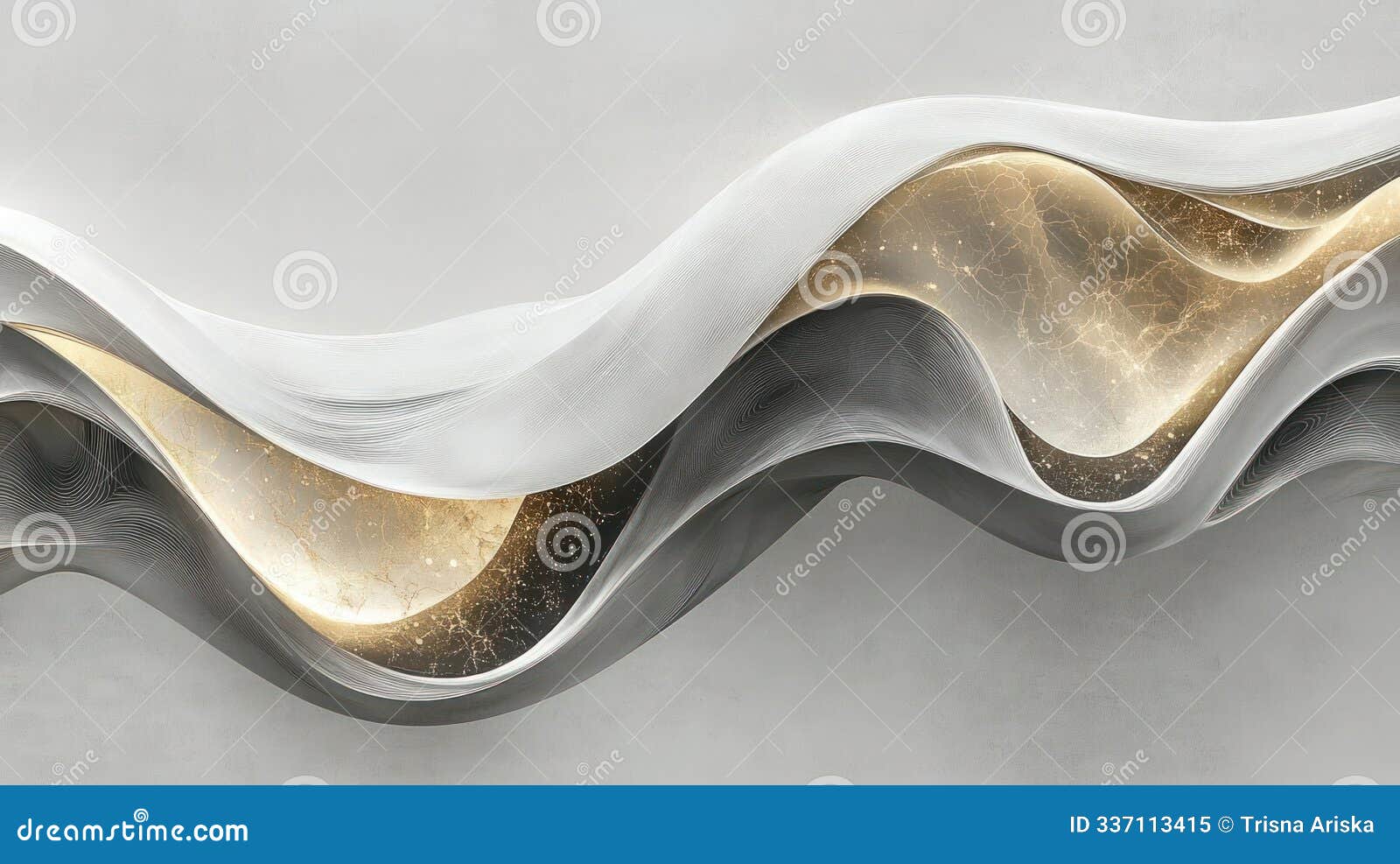 A Modern, Flowing Wall Design Featuring Illuminated Curves and Textures ...