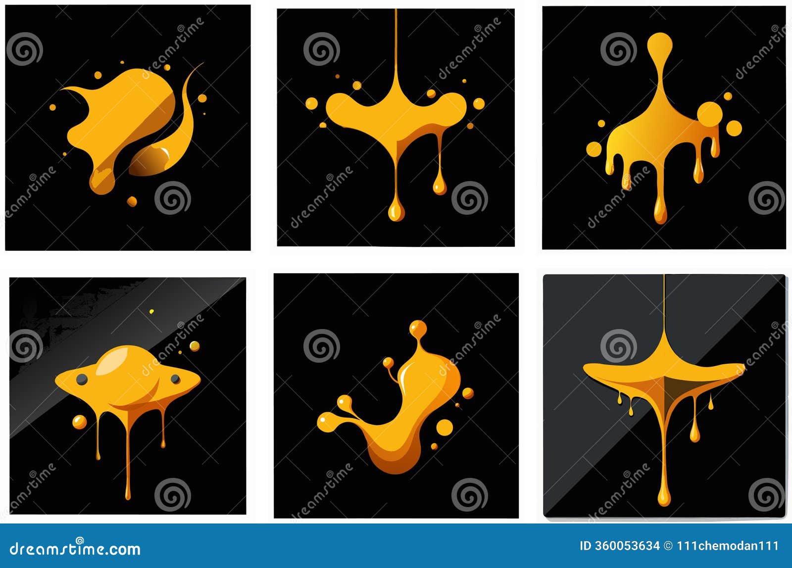 Modern Fluidity Horizontal Banner. Abstract Wavy 3D Liquid Shapes On ...