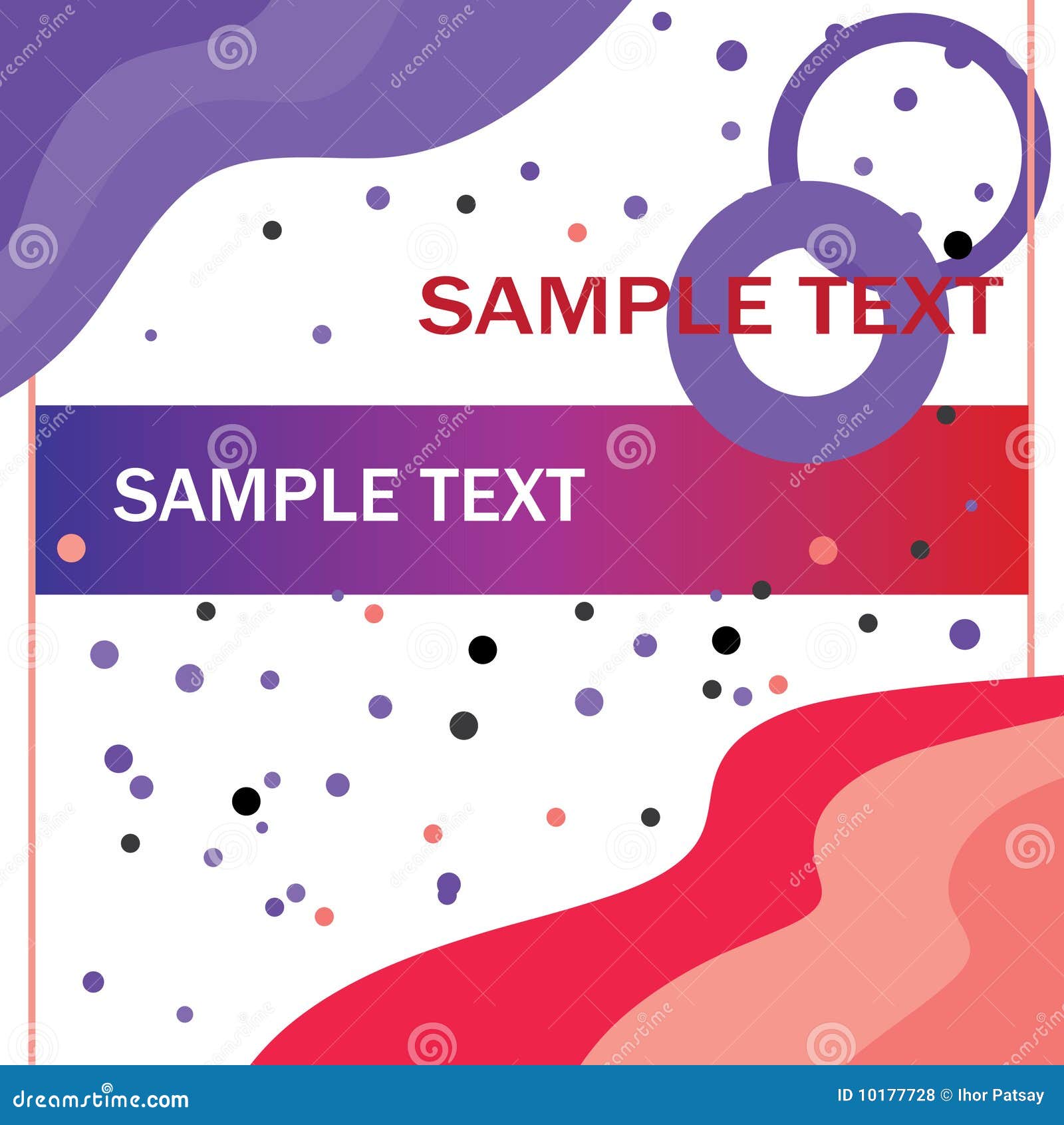 Original Circle Dotty Frames, Spray Background Design Element. Cartoon ...