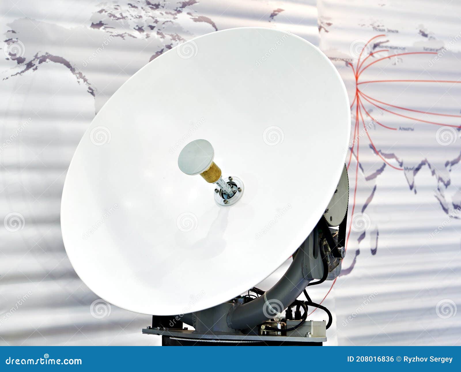 Antenna for Mobile Satellite Terminal Stock Photo - Image of mobile ...
