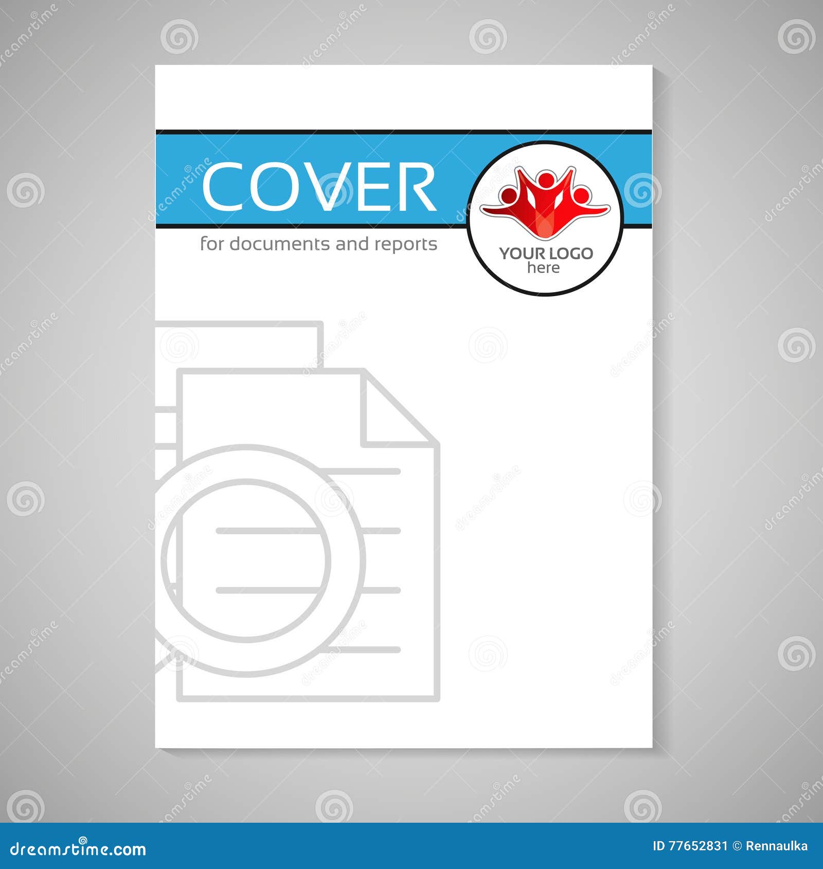 Modern Folder Cover, Book Cover, Brochure - Design Template for ...