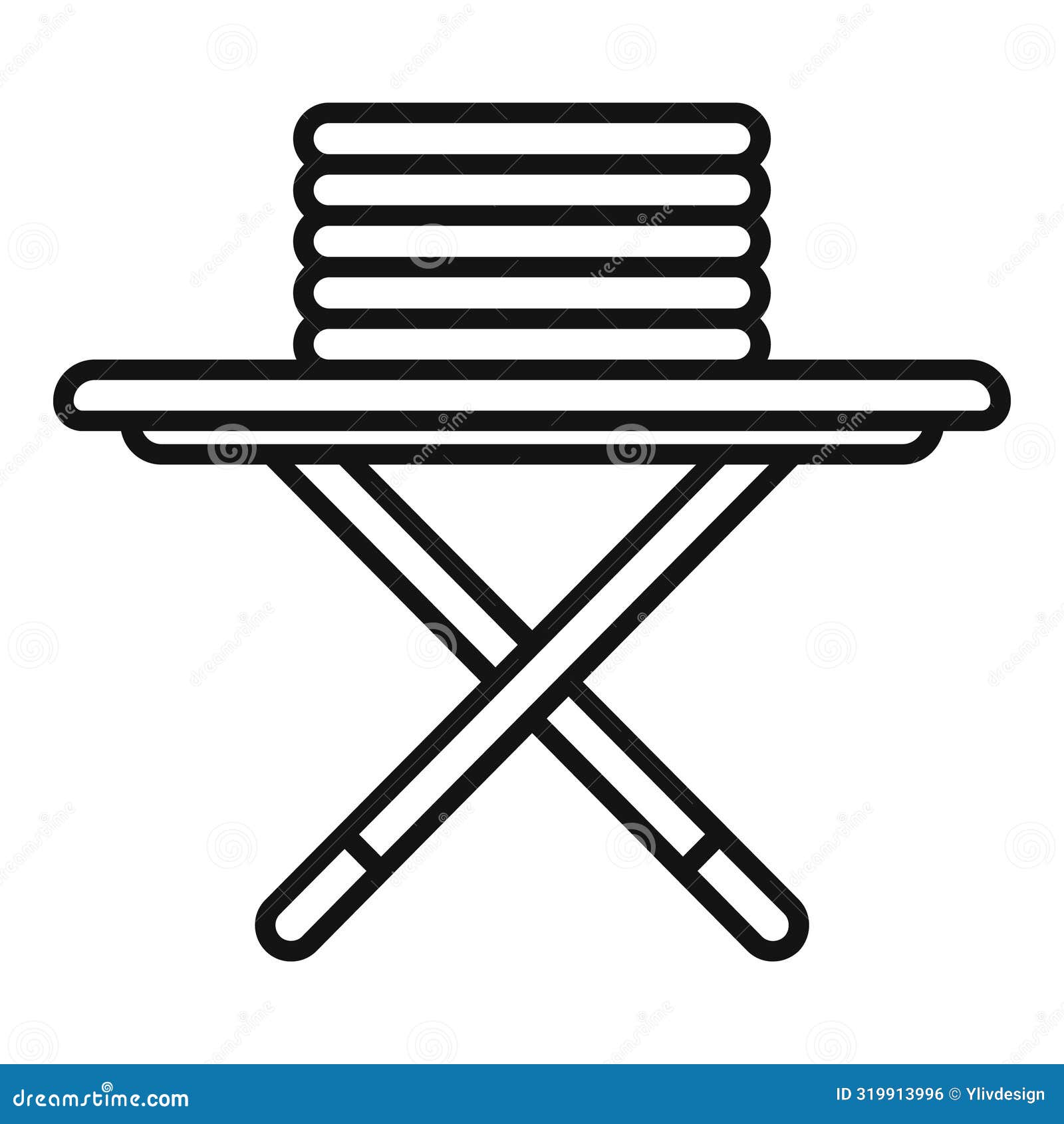 Modern Folding Chair Line Icon Stock Vector - Illustration of ...