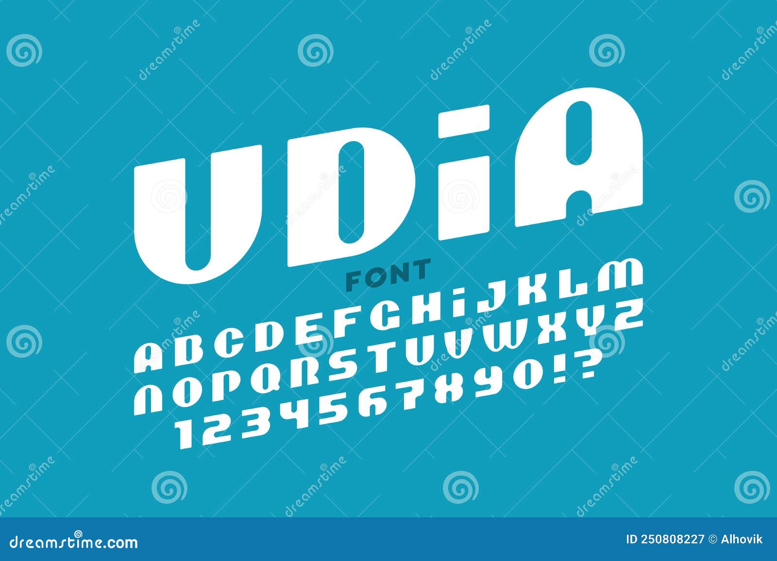 Modern font design stock vector. Illustration of style - 250808227