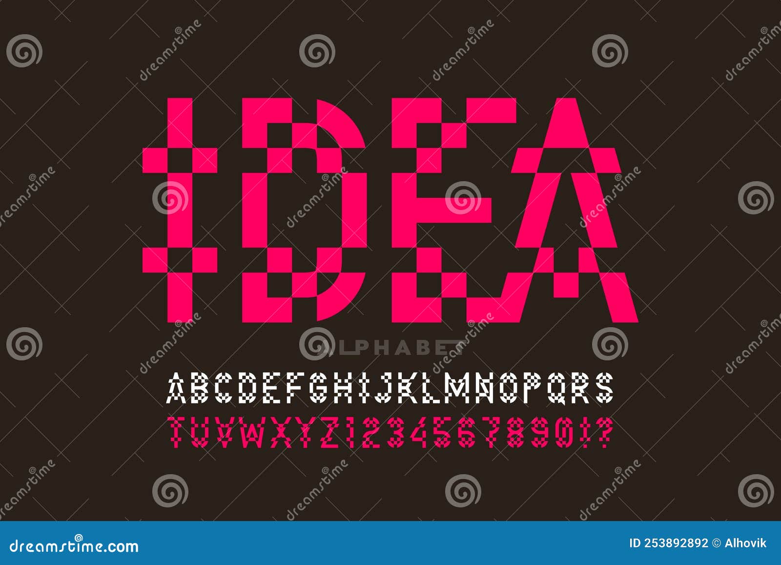 Modern font design stock vector. Illustration of native - 253892892
