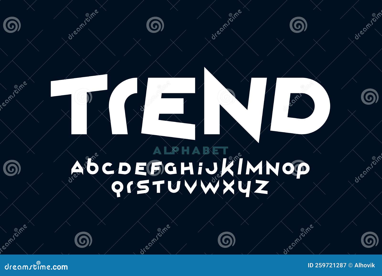 Modern Font Design Alphabet Letters Stock Vector - Illustration of ...