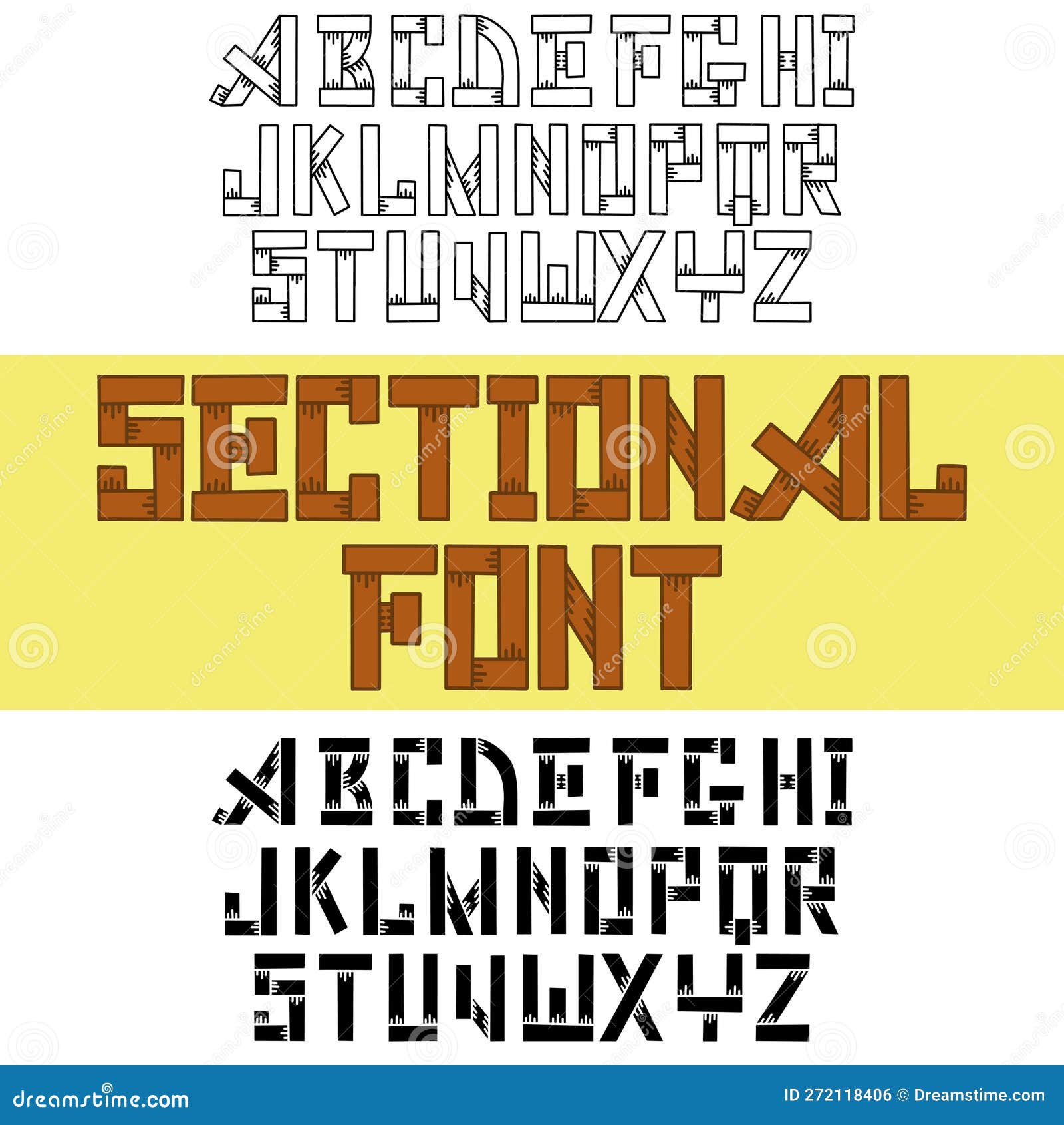 Modern Font Design, Alphabet Letters Vector Illustration. Stock ...