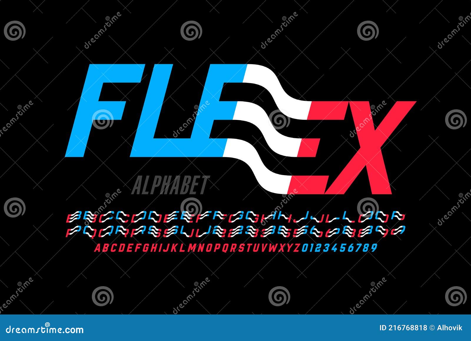 Modern Font Design with Some Alternate Letters Stock Vector ...