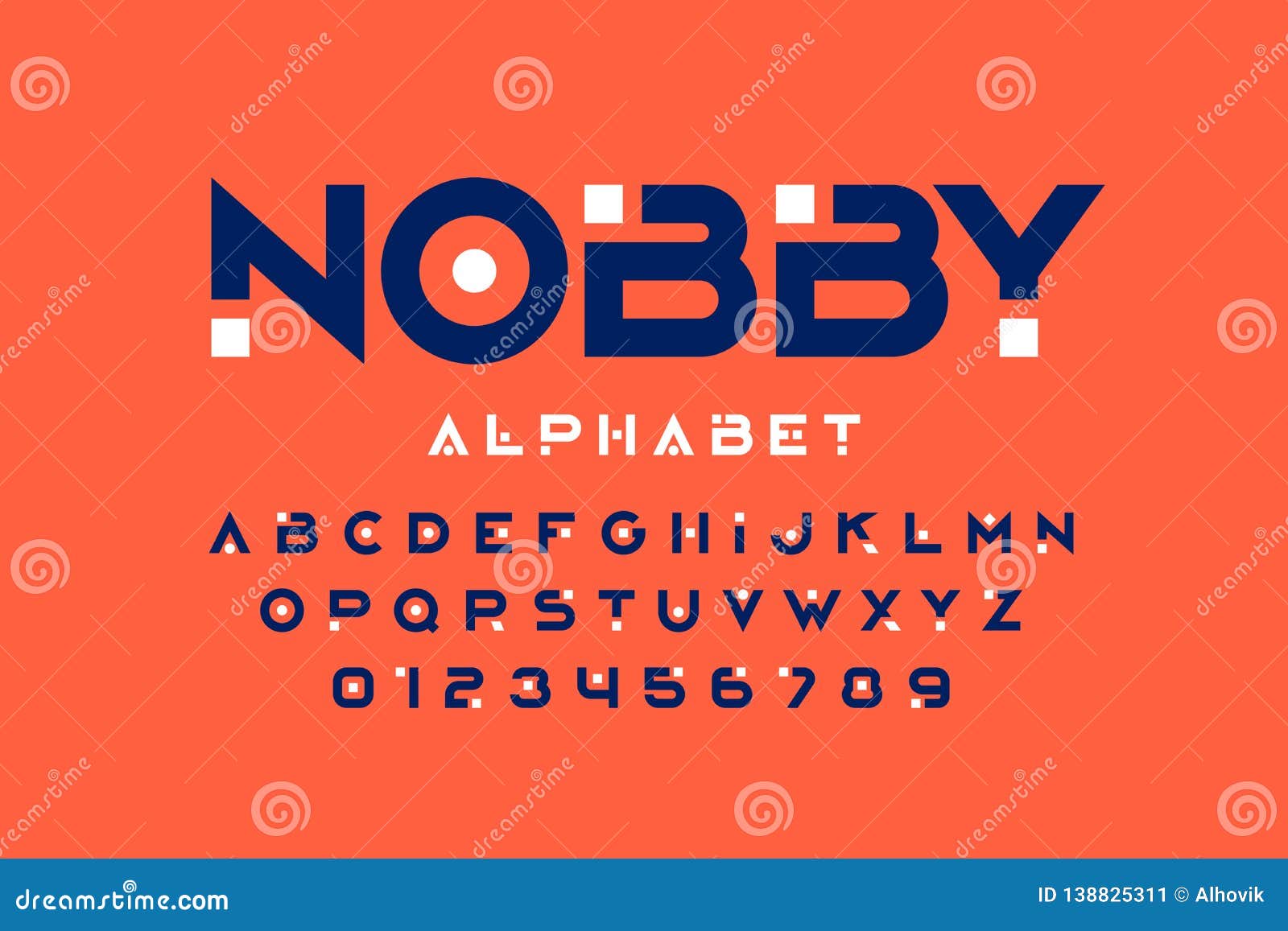 Modern font design stock vector. Illustration of stylized - 138825311