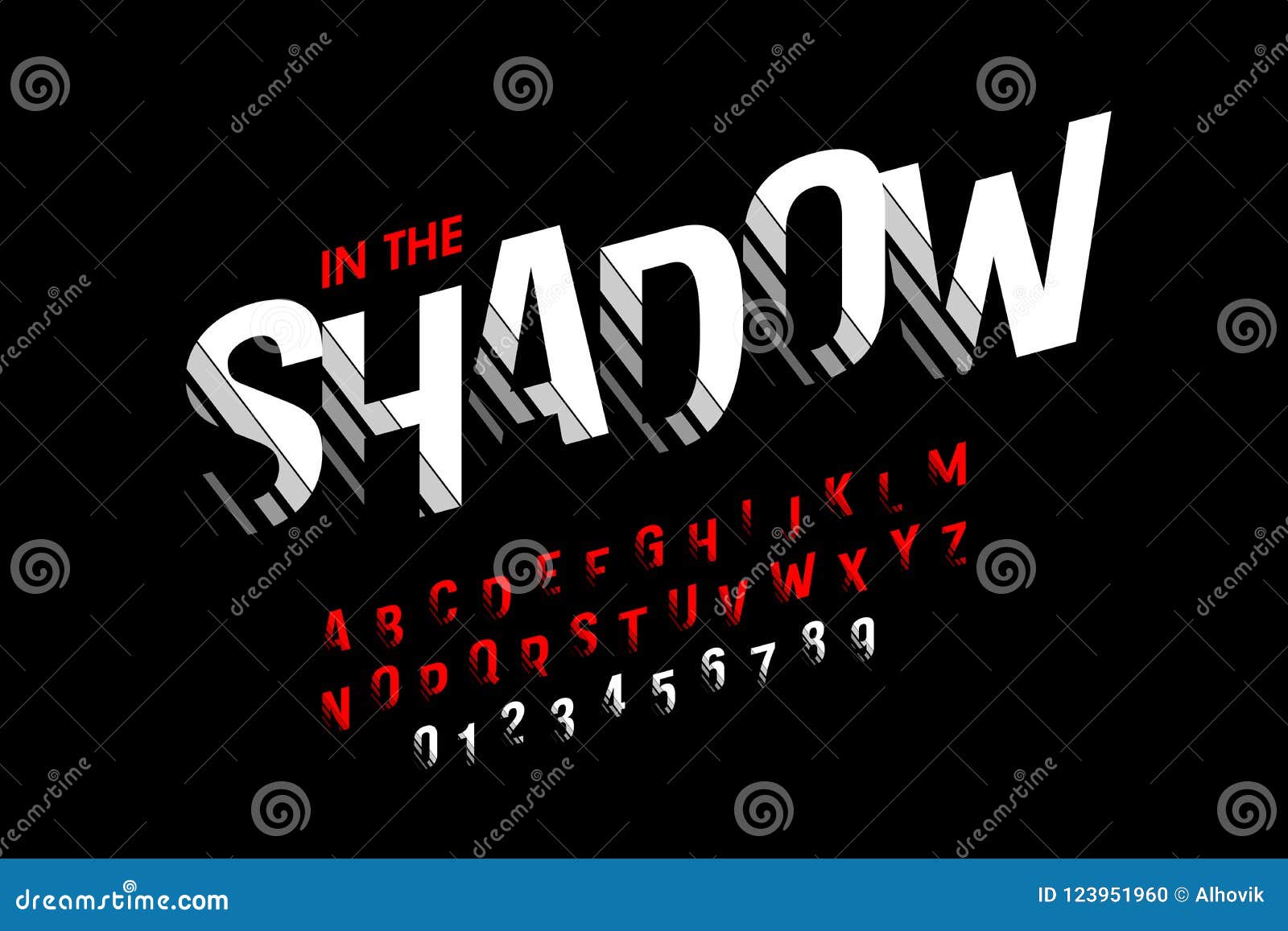 Modern Font with Shadow Effect Stock Vector - Illustration of english ... Modern Font with Shadow Effect Stock Vector - Illustration of english ...