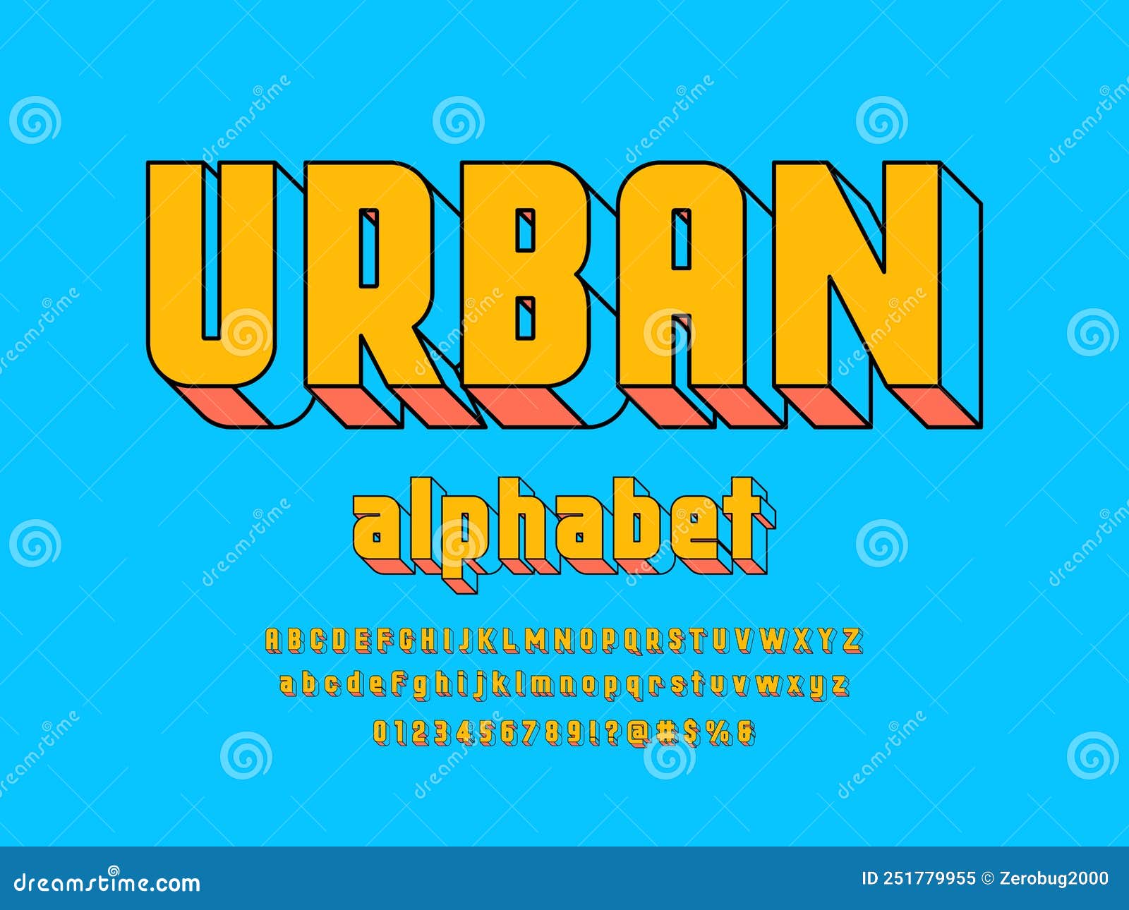 Modern font stock vector. Illustration of element, vector - 251779955