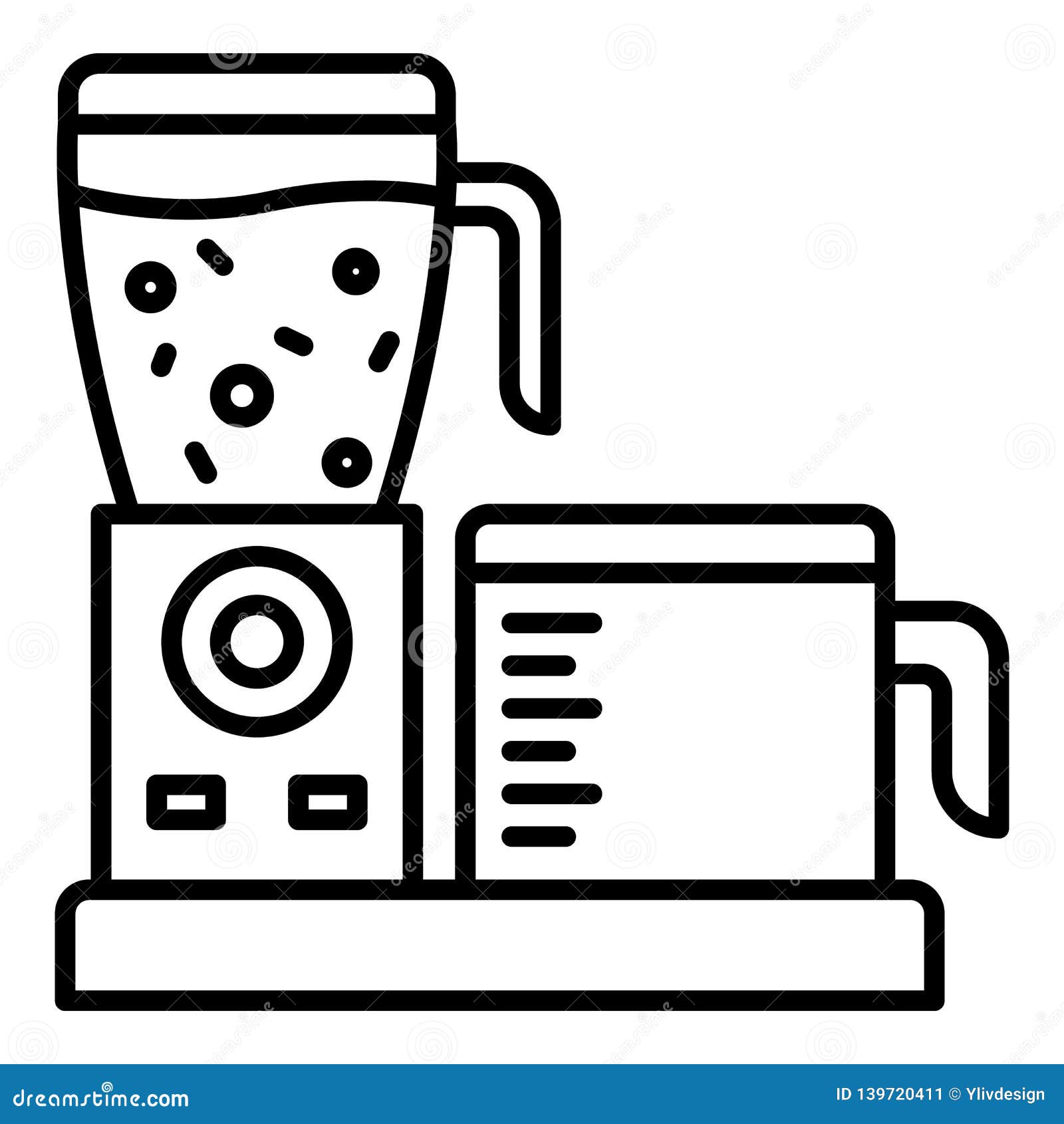 Modern Food Processor Icon, Outline Style Stock Vector - Illustration ... Modern Food Processor Icon, Outline Style Stock Vector - Illustration ...