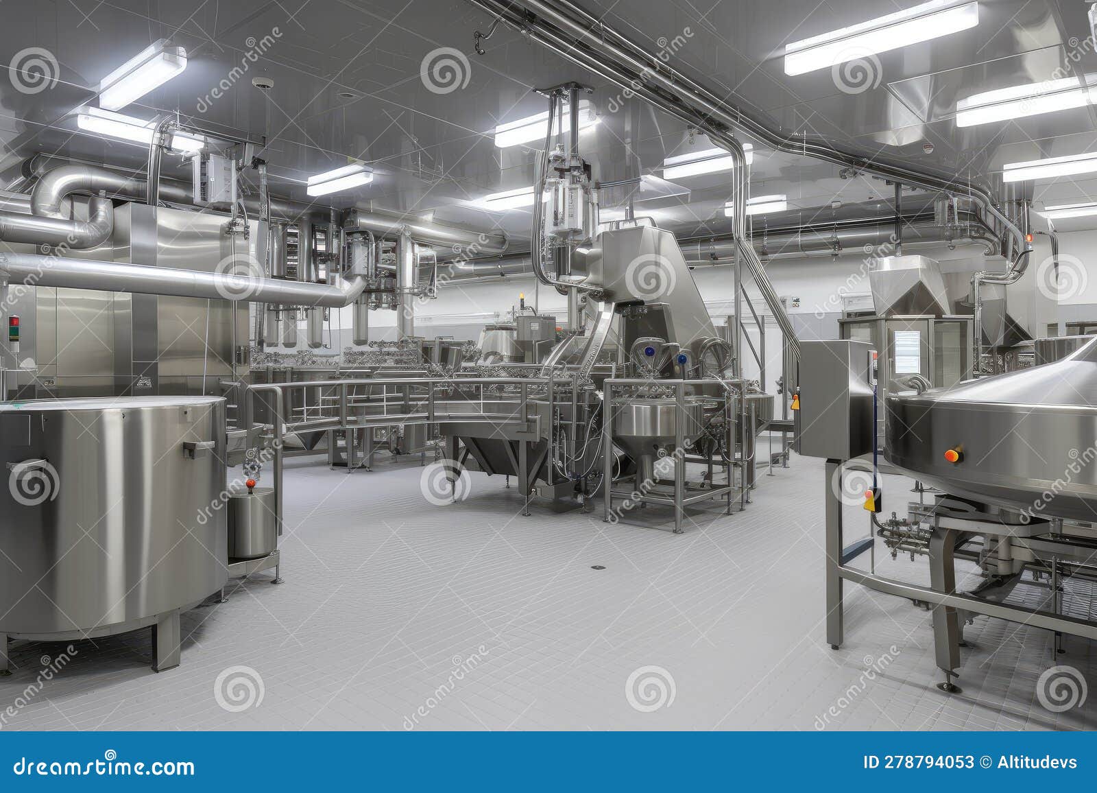 Modern Food Production Facility, with Advanced Technology and Equipment ...