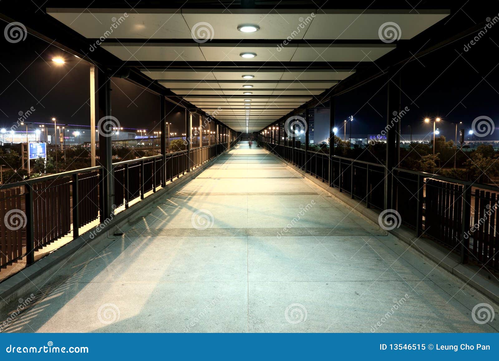 Modern footbridge stock image. Image of journey, hong - 13546515