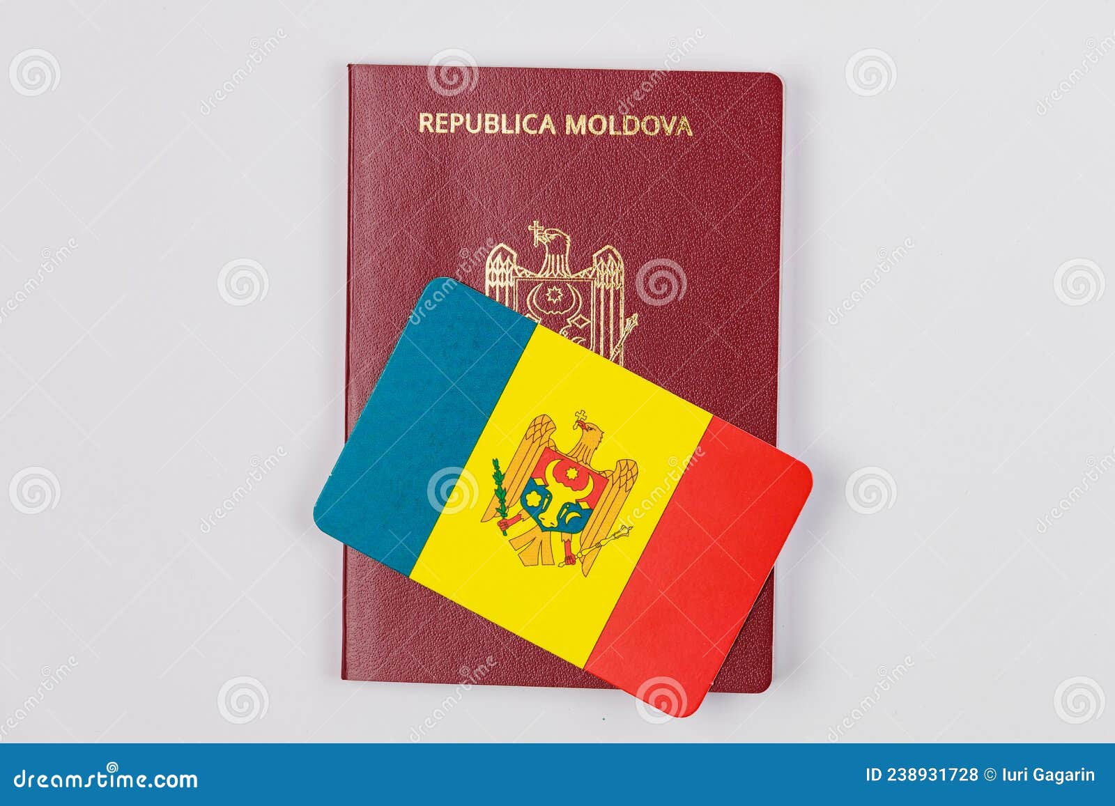 Modern Foreign Passport of a Citizen of the Republic of Moldova ...