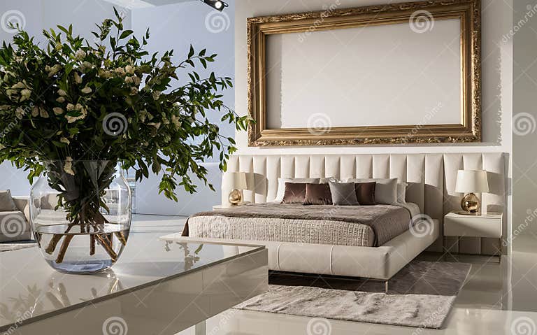 Modern Frames Mockup with House Background and Room Decorating Ideas is Generated Using AI Stock ...