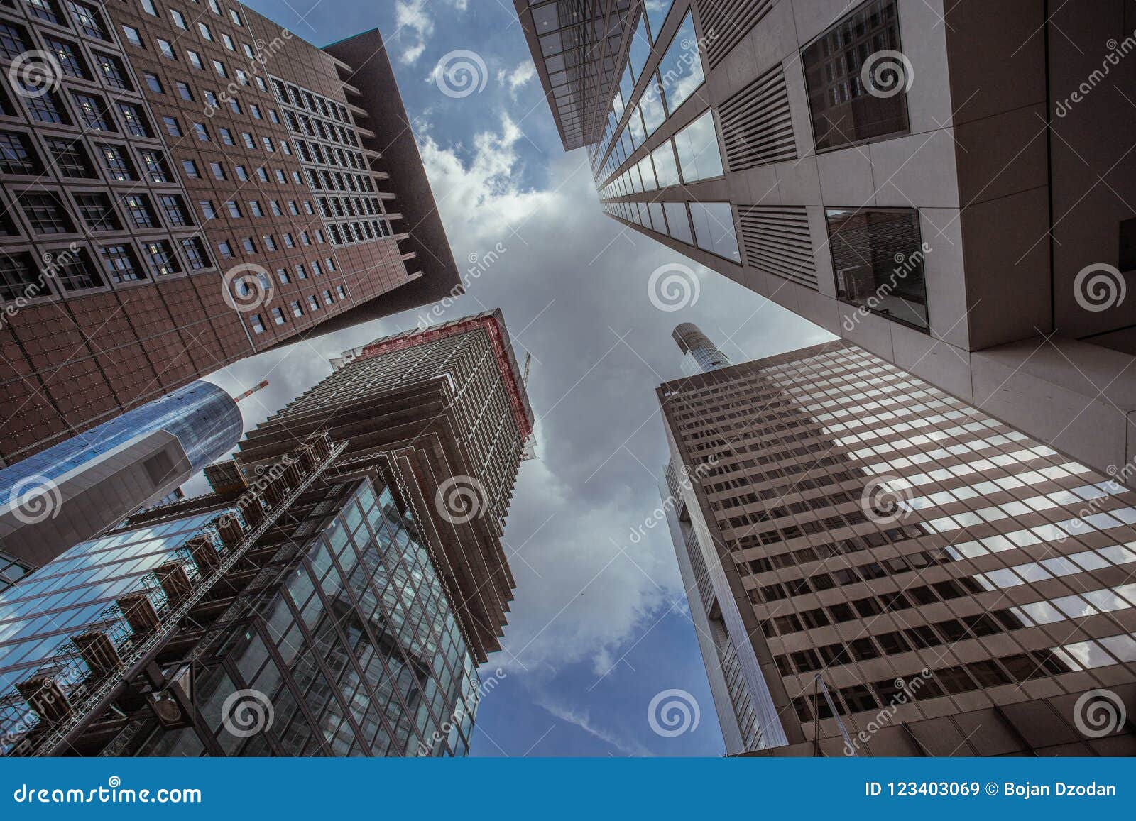 Modern Frankfurt Buildings stock image. Image of germany - 123403069