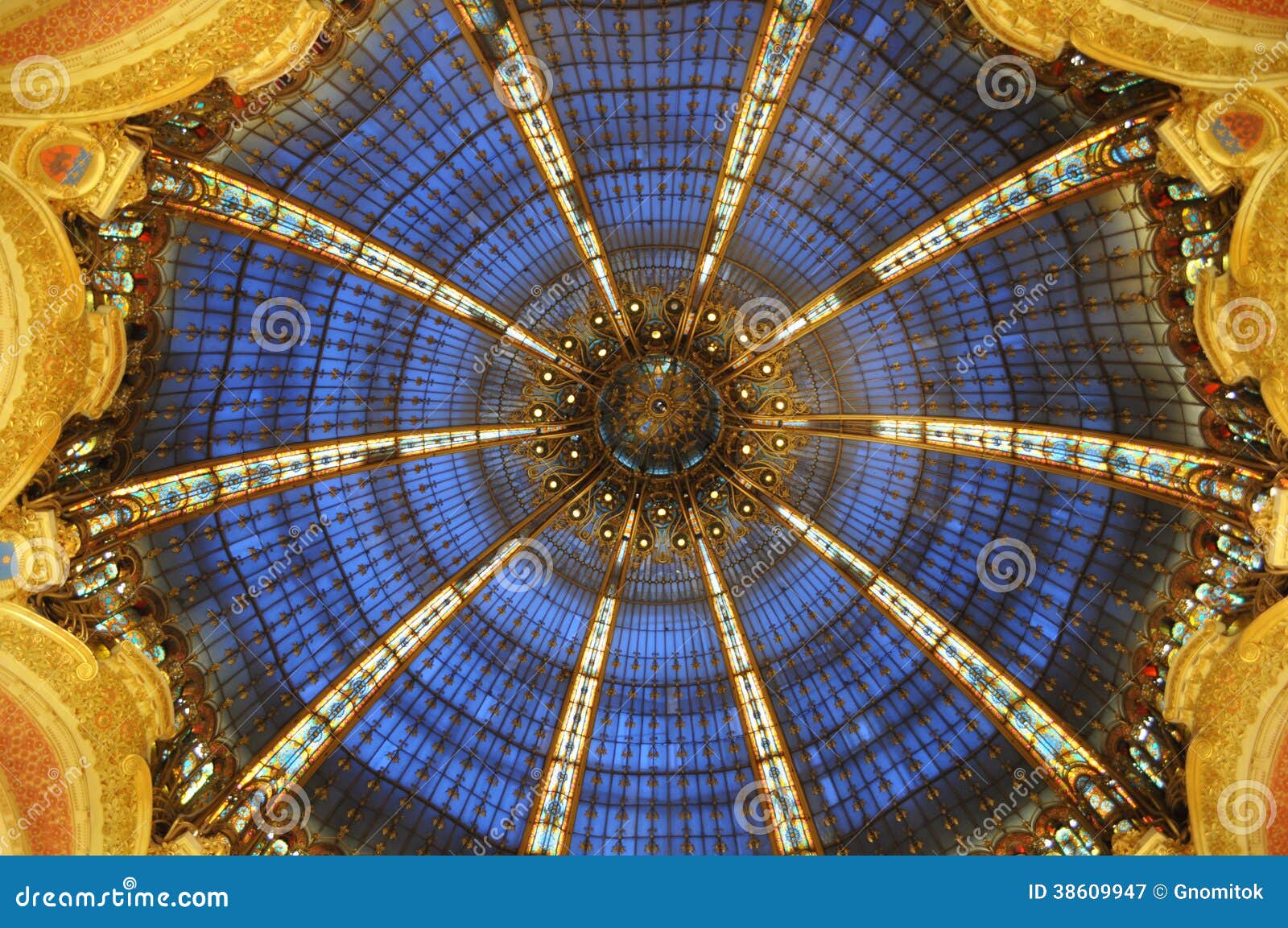 Modern French Ceiling stock image. Image of blue, gallery - 38609947