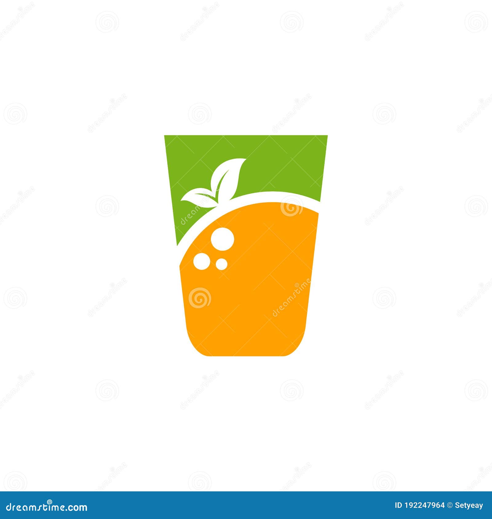 Modern Fresh Orange Logo Vector Illustration, Fresh Orange Slice Logo ...