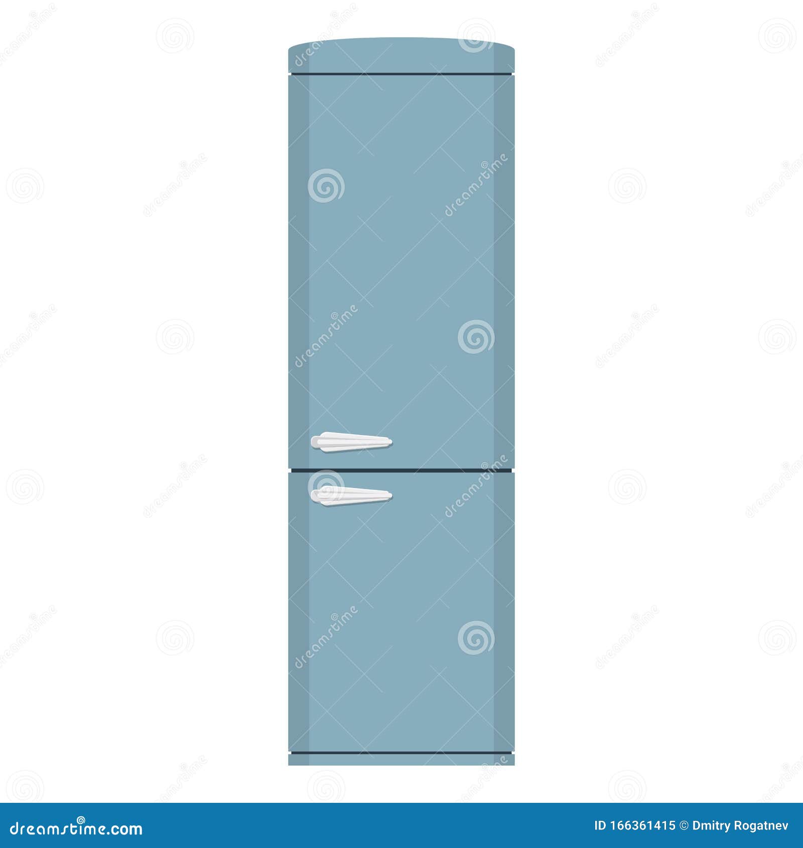 Modern Fridge Freezer Refrigerator Stock Vector - Illustration of ...