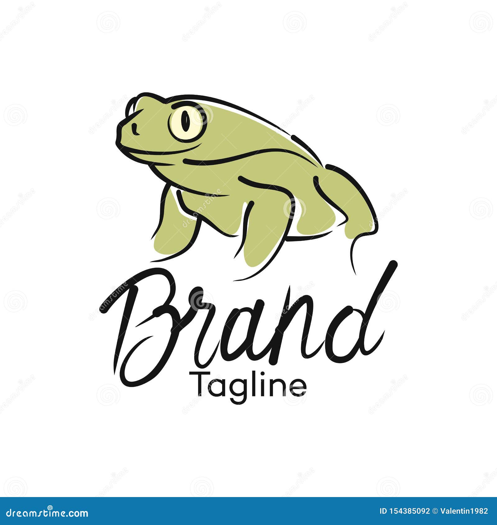 Modern Frog Logo. Vector Illustration Stock Vector - Illustration of ...