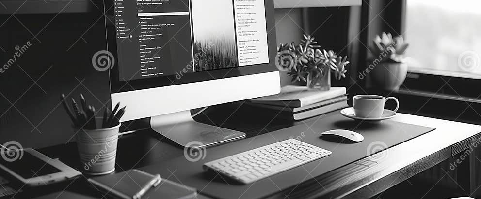 Modern Front-End Development. User Interface Design Concept Stock Image ...