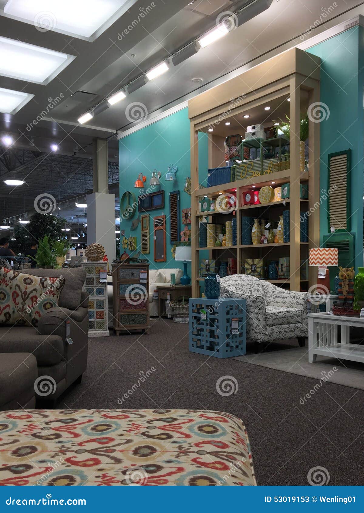 Modern Furniture Market Interior Editorial Stock Photo - Image of ...