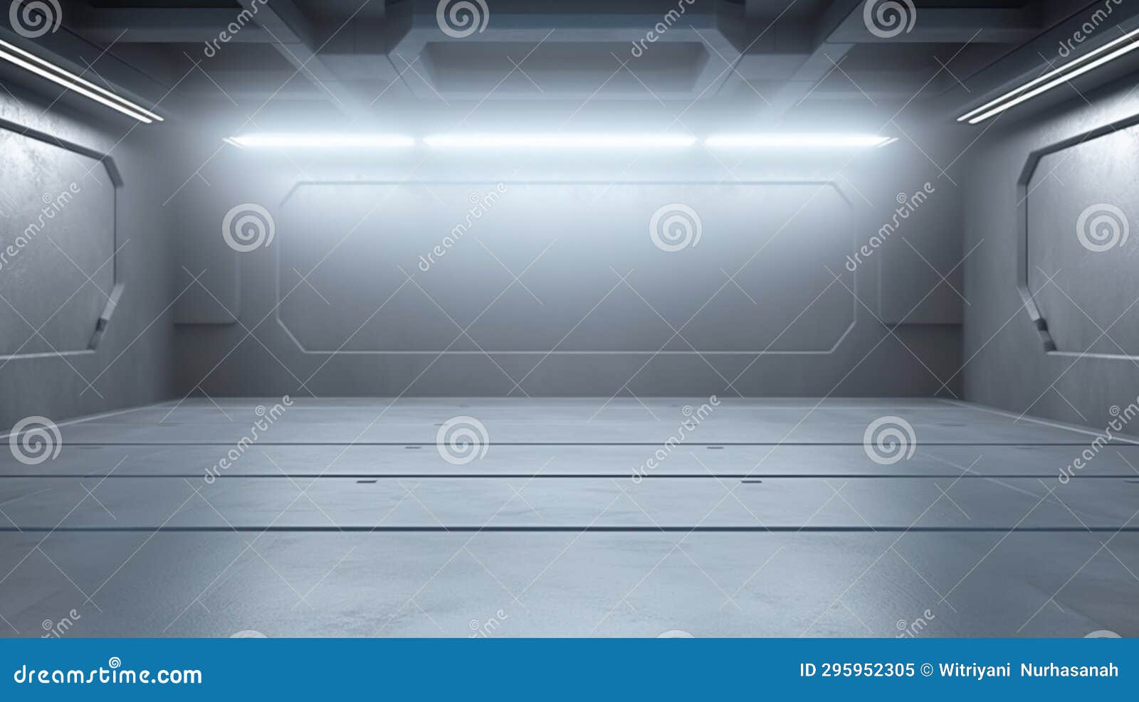 .Modern Future Cement Floor and Wall Background Technology Interior ...