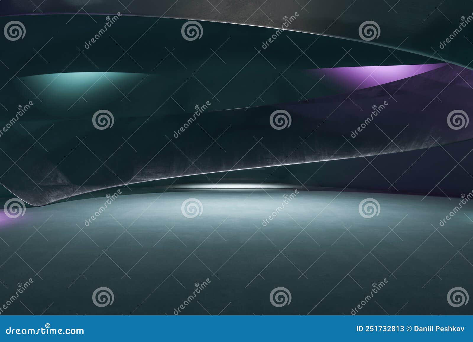 Modern or Futuristic Abstract Gray Interior with Mock Up Place. Stock ...