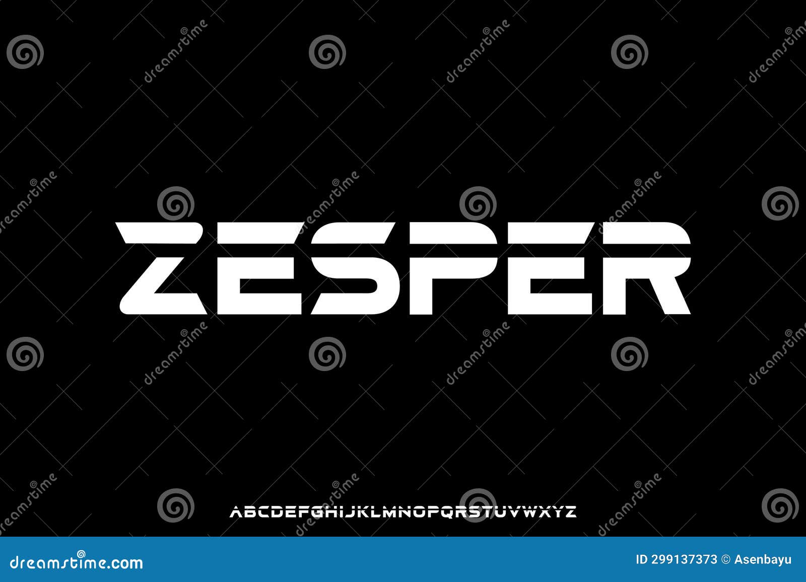 Modern Futuristic Alphabet Display Font Vector. Creative Decorative ...
