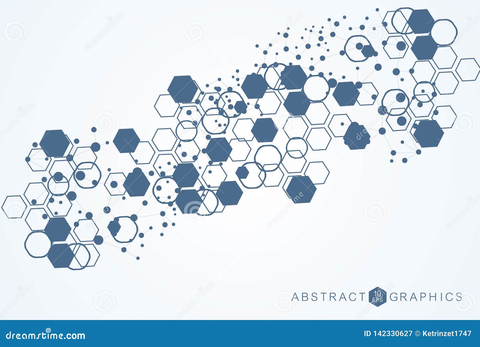Modern Futuristic Background of the Scientific Hexagonal Pattern ...