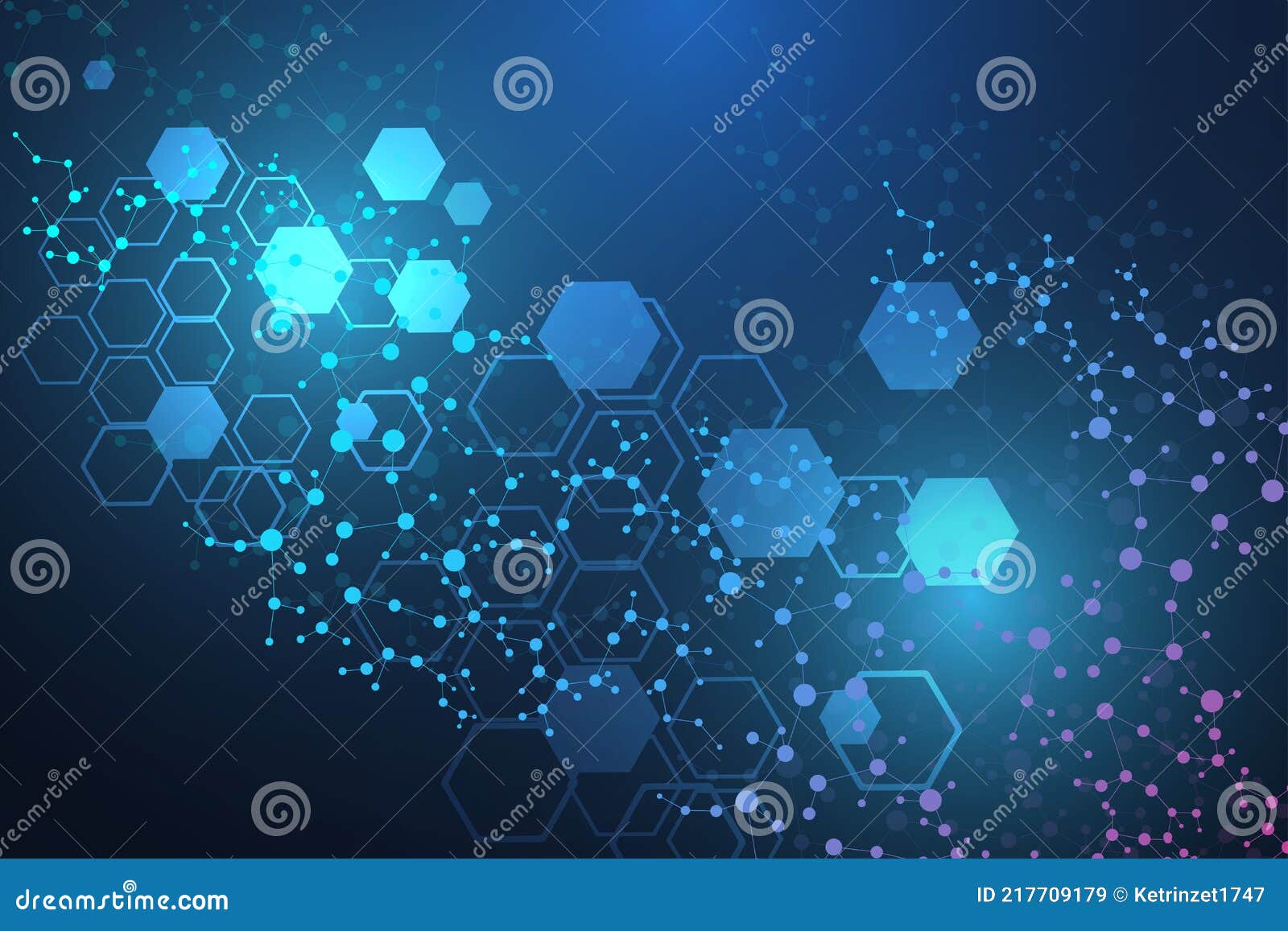 Modern Futuristic Background of the Scientific Hexagonal Pattern ...